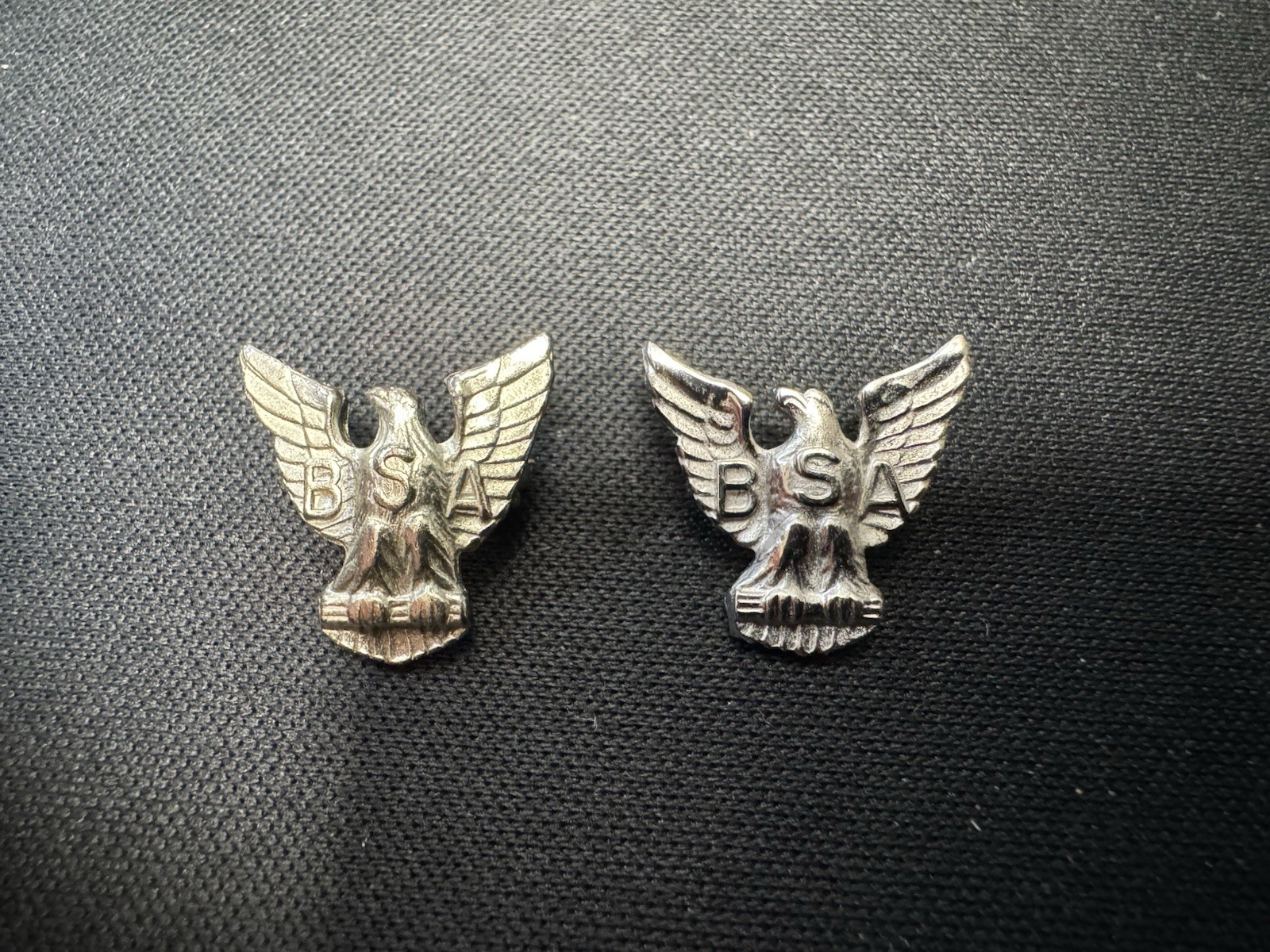 Pair Vintage BSA Eagle Scout Hat Pins Sterling Stange & Robbins Silver Badge | eBay