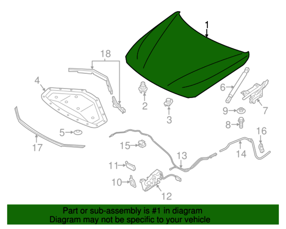Hood F30 BMW Genuine OEM Part 41007290944 for sale online | eBay