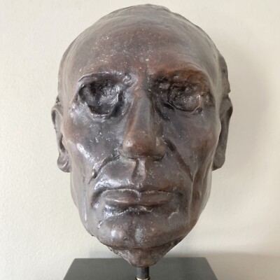 President Abraham Lincoln Bronze Life Mask by Leonard Wells Volk RARE ...