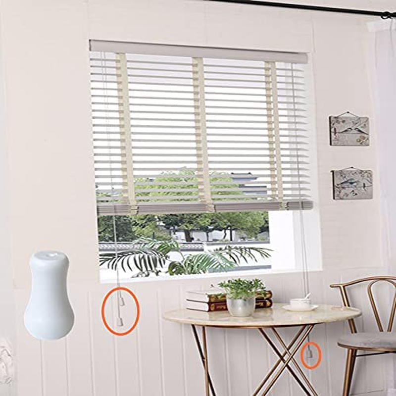 20pcs White Plastic Cord Tassel Window Blind Cord Knobs Drops Pull End ...