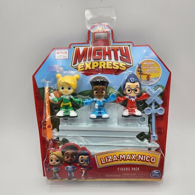 New Release 2022 MIGHTY EXPRESS Figures LIZA MAX NICO Netflix 3 FIGURE ...