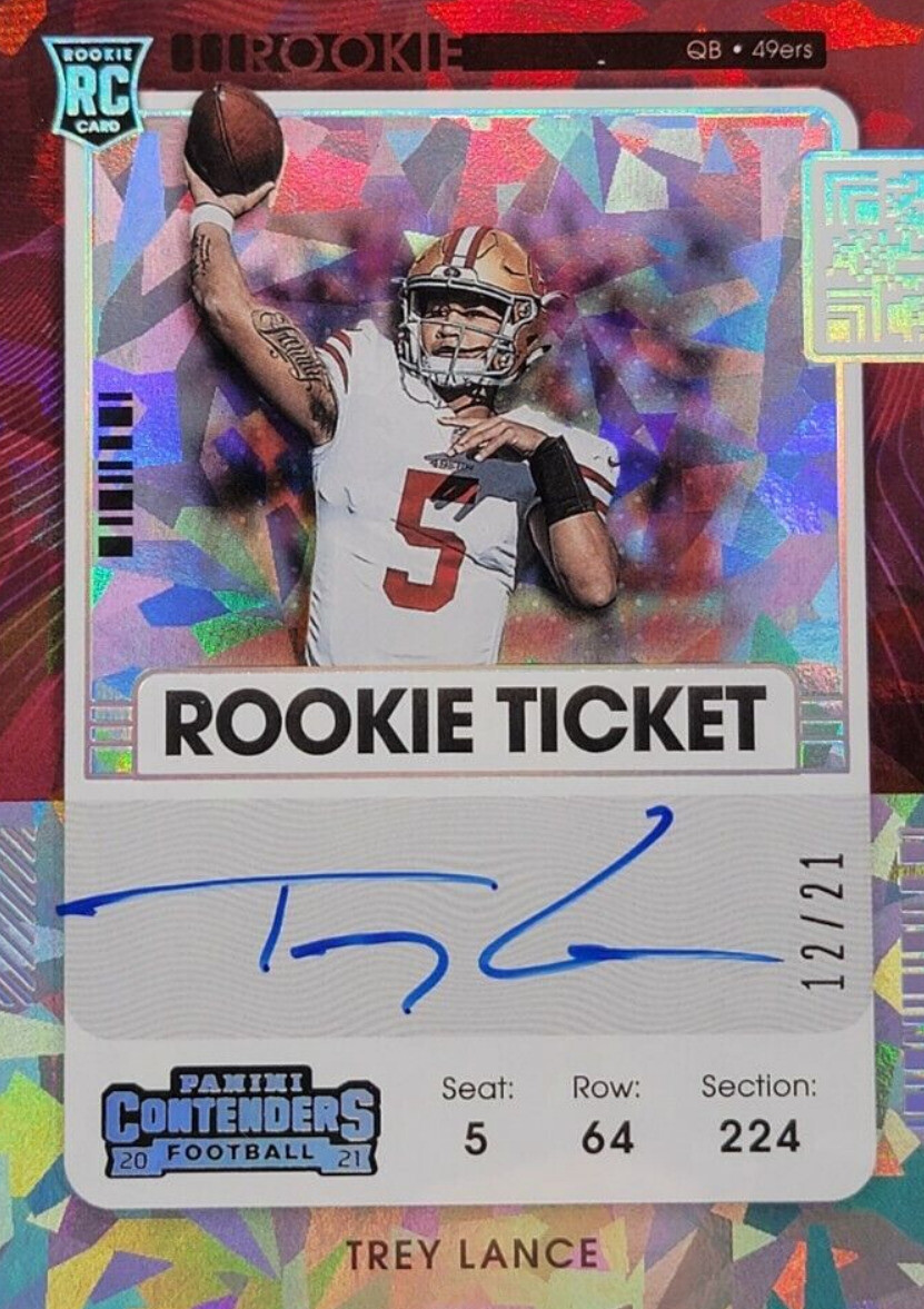 2021 Panini Contenders - Rookie Ticket RPS Cracked Ice Ticket #103 Trey ...