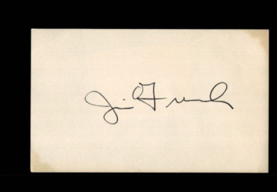 JIM FRENCH AUTOGRAPHED VINTAGE 3 x 5 INDEX CARD, WASHINGTON SENATORS | eBay