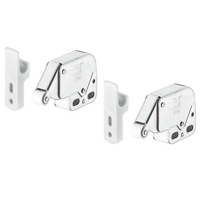 Hafele Mini Latch Automatic Spring Catch Nickel Plated (2 Pack) | eBay UK