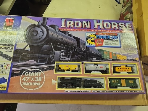 Life-Like Trains Iron Horse HO Scale Union Pacific Train Set Never ...