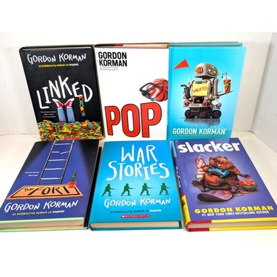 Lot of 6 GORDON KORMAN's Children Books Series HC~Slaker~Ungifted ...