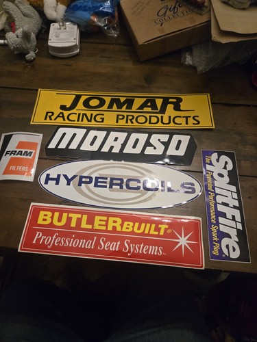 Vintage Racing Decal Lot Incl, Splitfire, Butler, Fram, Moroso Jomar | eBay