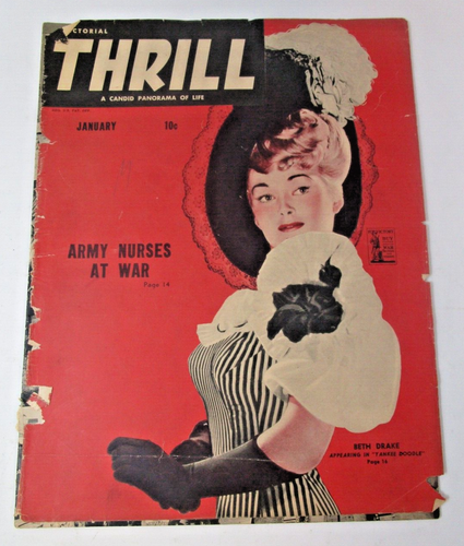 Thrill Pictorial Magazine Vol 1 #9 Jan 1943 Vintage Oversized Beth ...