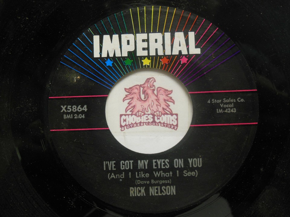 Rick Nelson: Teen Age Idol / I've Got My Eyes On You, 45 RPM VG+ (2J ...