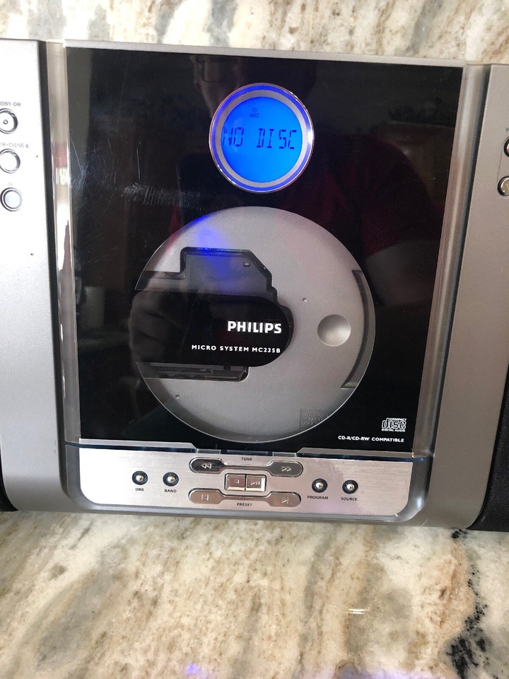 Philips MC235B/37 Micro Home System Shelf CD Player | AM/FM Radio | CD ...