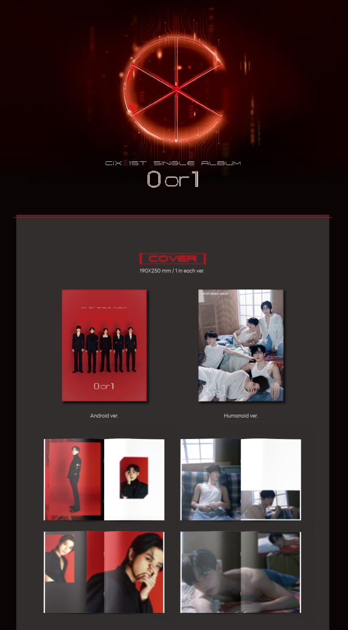 CIX 1ST Single [0 or 1] 2 version Set + Folded Poster + Store Gift Photos | eBay