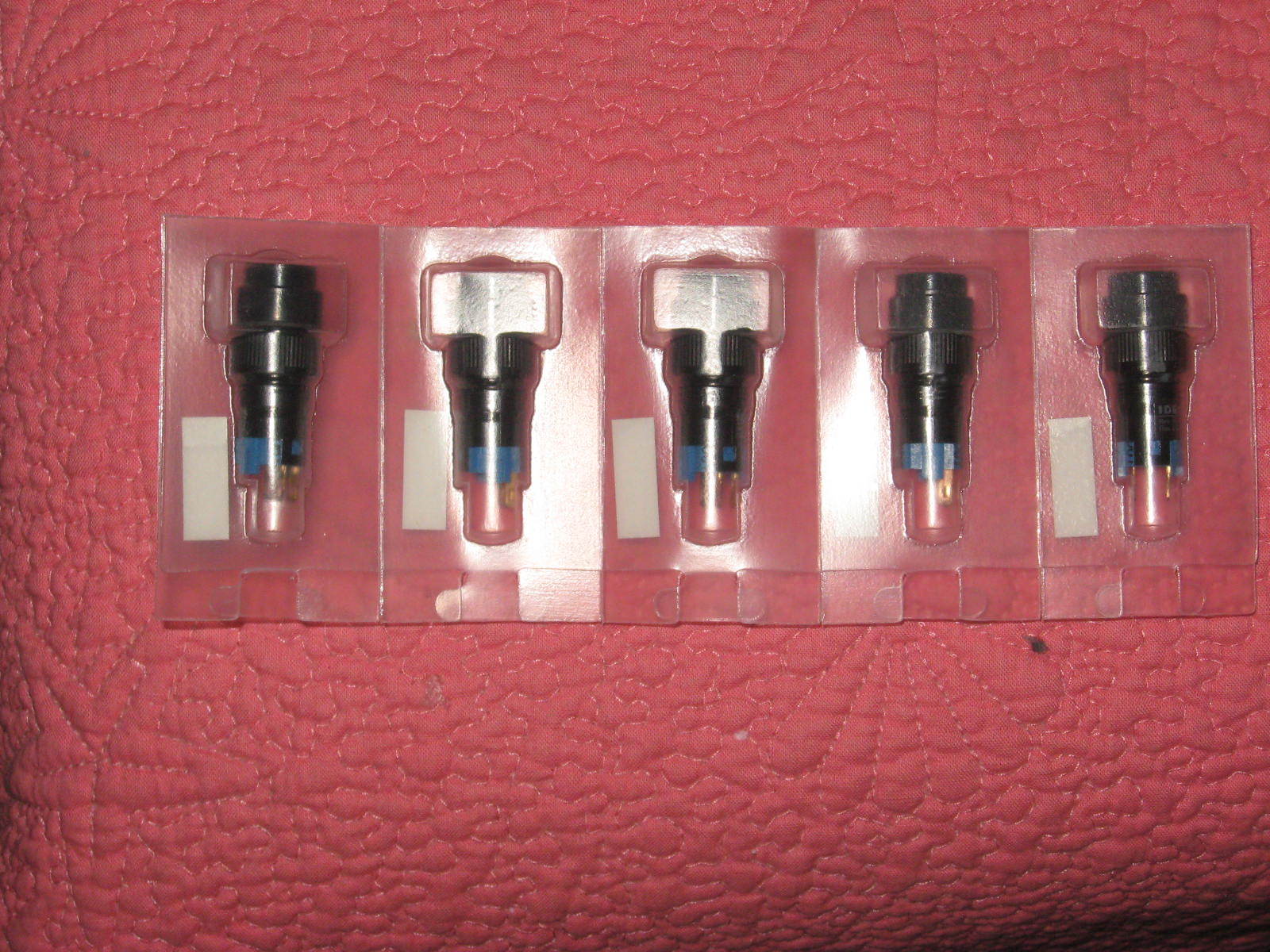 lot of 5 Idec AB2M-M1PB Pushbutton Switch Round Momentary SPDT 12mm ...