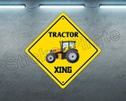 *Aluminum* Tractor Crossing Funny Metal Novelty Sign | eBay