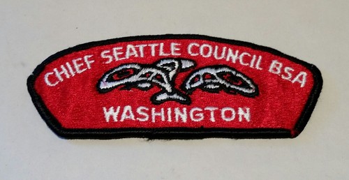 Chief Seattle Council BSA Washington Shoulder Patch Lightly Used | eBay