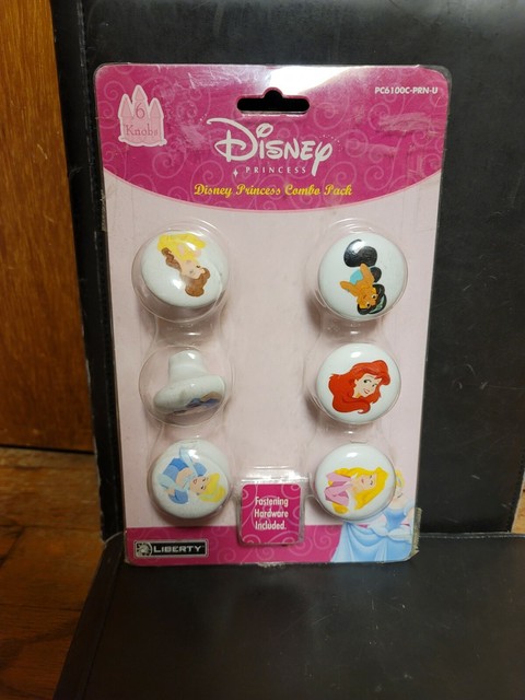 Two Sets of 6 Disney Princess Ceramic Drawer Pulls Dresser / Cabinet ...