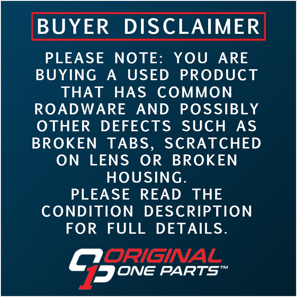 2016-2018 Chevrolet Camaro Left Driver Side Headlight Halogen OEM ...