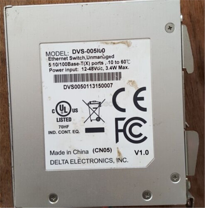 1Pc Used Delta Industrial Ethernet Switch DVS-005I00 sr | eBay