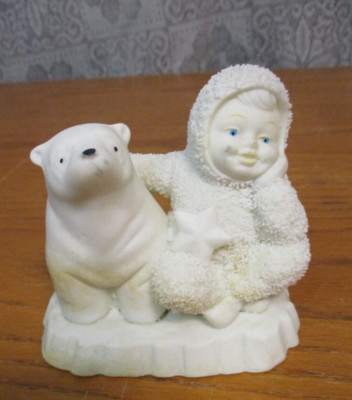 Dept 56 Snowbabies - Snowbaby with Star Hugs Polar Bear - Retired | eBay