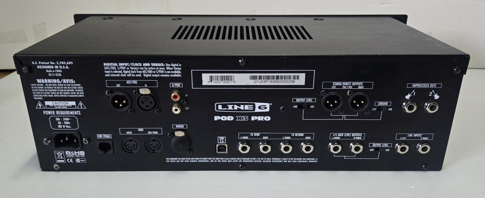 Line 6 POD X3 PRO Guitar Rack Mount Multi Effects Processor ...