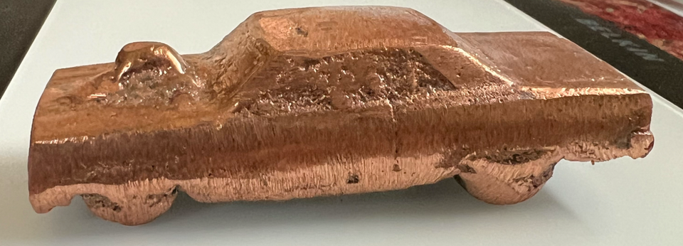 6.0 oz Custom Low Rider Car - .999 Fine Copper Bullion - Hand Poured ...
