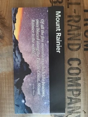 Mount Rainier National Washington Unigrid Brochure Map | eBay