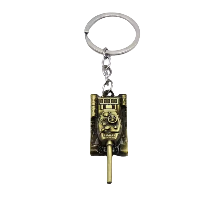 Army Tank Keyring Rotating Turret Military Keychain Armour Gaming War ...