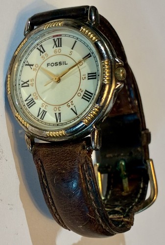 fossil watch men vintage Quartz Runs EC-8683 | eBay