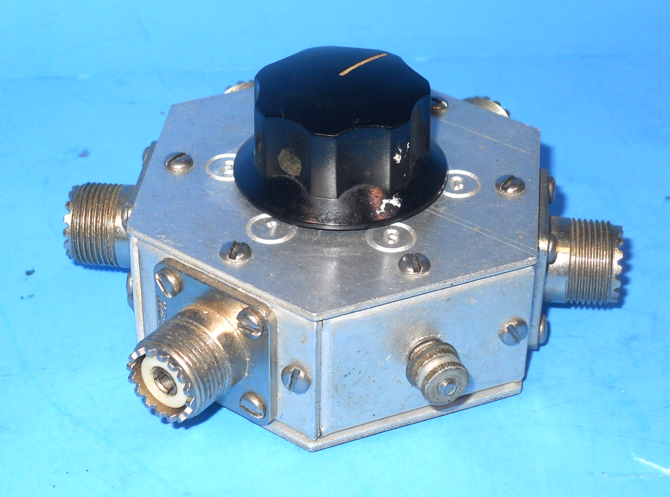 Hi Quality COAX SWITCH 5 Pos UHF Conn Ceramic Wafer Switch B&W 550-A ...