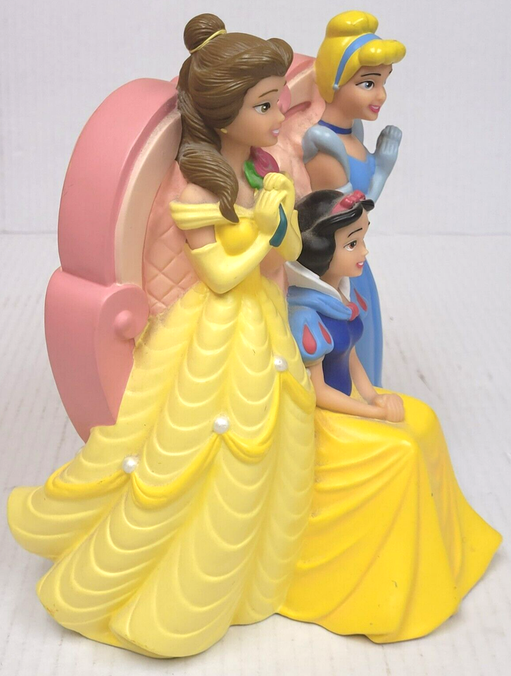 DISNEY PRINCESS COIN BANK BELLE CINDERELLA SNOW WHITE 9” RETIRED ...