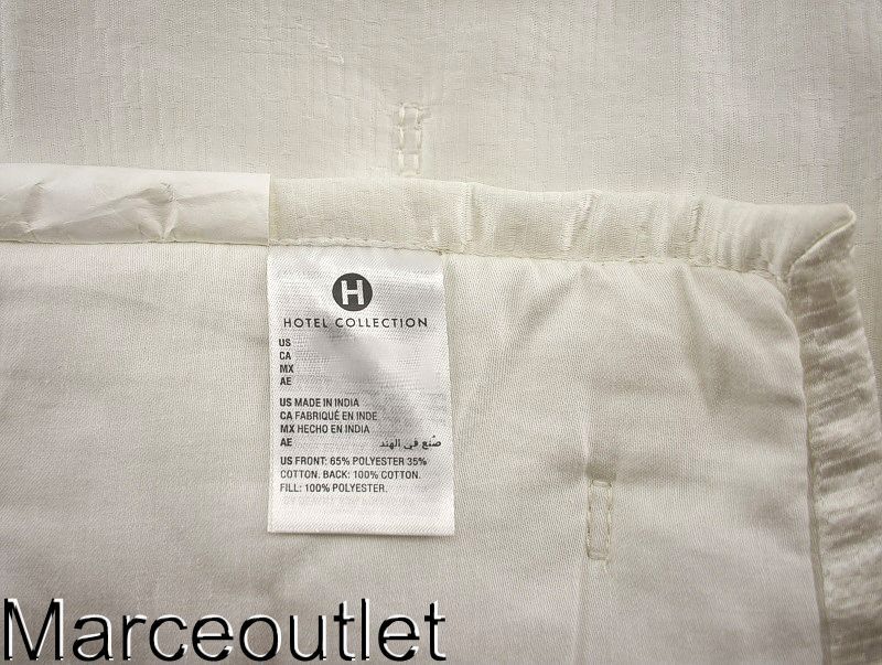 Hotel Collection Glint KING Quilted Coverlet & Pillowshams Set White | eBay