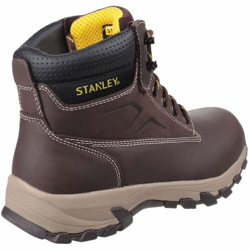 NEW MENS STANLEY PRO SAFETY STEEL TOE CAP WORK APPRENTICE LEATHER BOOTS ...