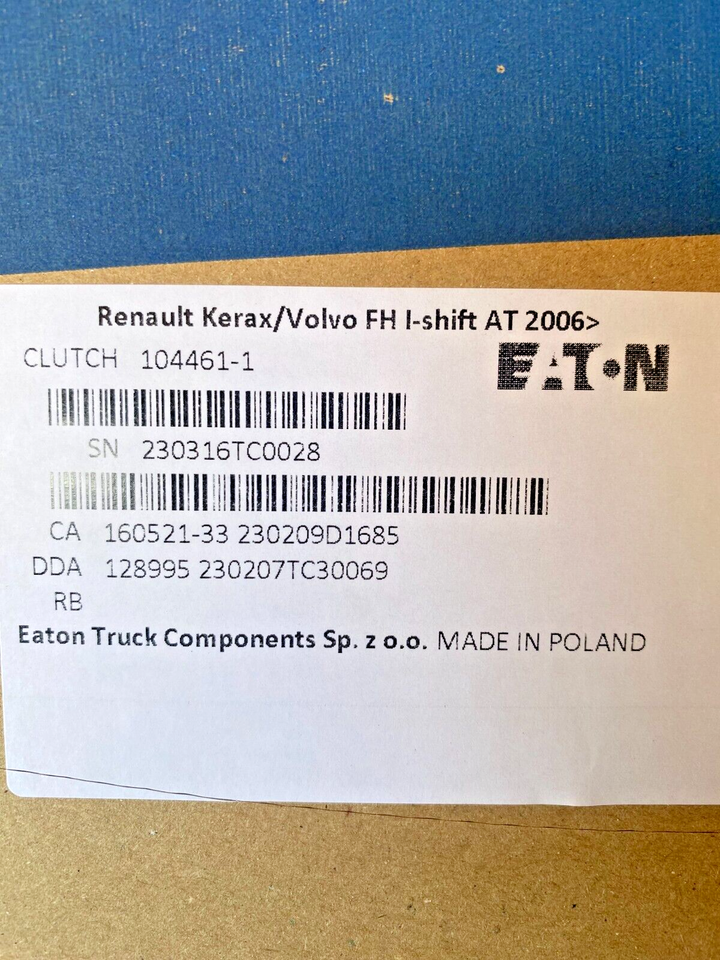 Volvo 24670819 104461-1 EATON-FULLER 430 MM CLUTCH Kit I-SHIFT | eBay