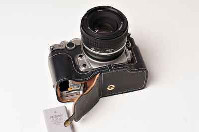 Genuine real Leather Half Camera Case bag cover for Nikon DF Bottom ...