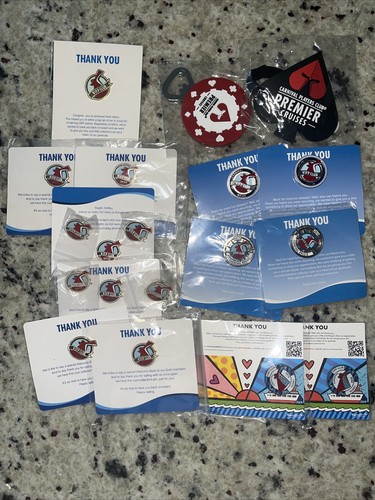 Carnival Cruise Lines VIP Pins 2014-2022Lot Valor Fantasy ,glory ,magic ...
