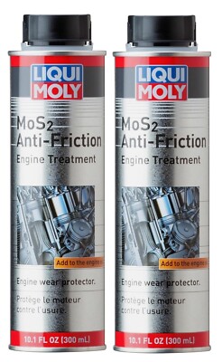 2x Liqui Moly MoS2 Anti Friction Treatment Engine Oil Additive LM 2009 ...