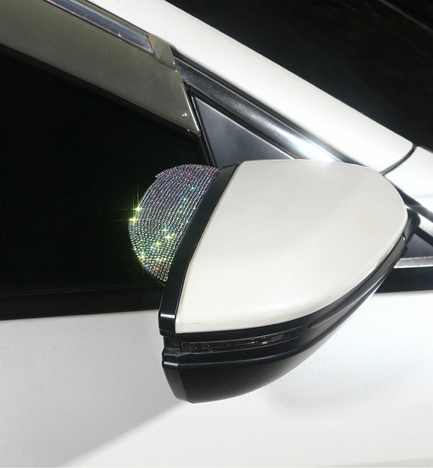 1 Pair Rear View Side Mirror Rain Eyebrow Visor Sun Shade Shield For ...