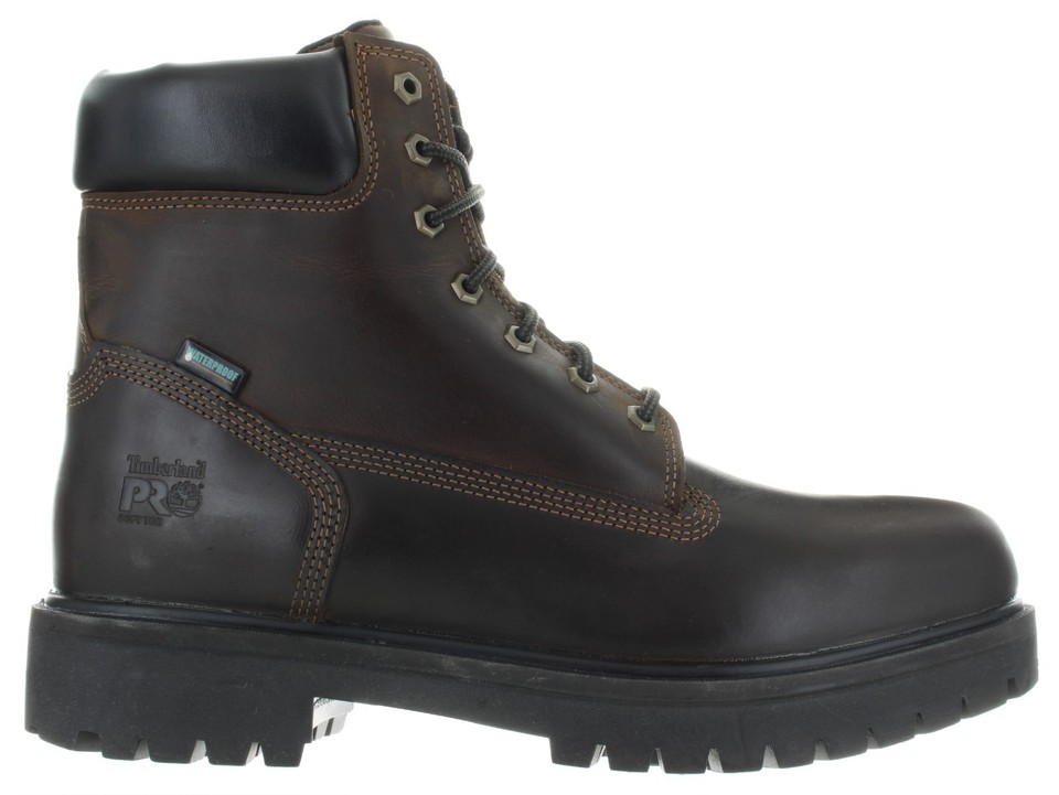 Timberland Pro® Men's DIRECT ATTACH 6" SOFT TOE Brown Waterproof Boots ...