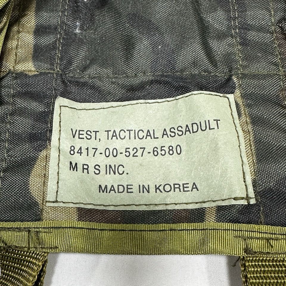 MRS Inc. Tactical Assault Camo Multi Pocket Vest Panel TAP Vest Load ...