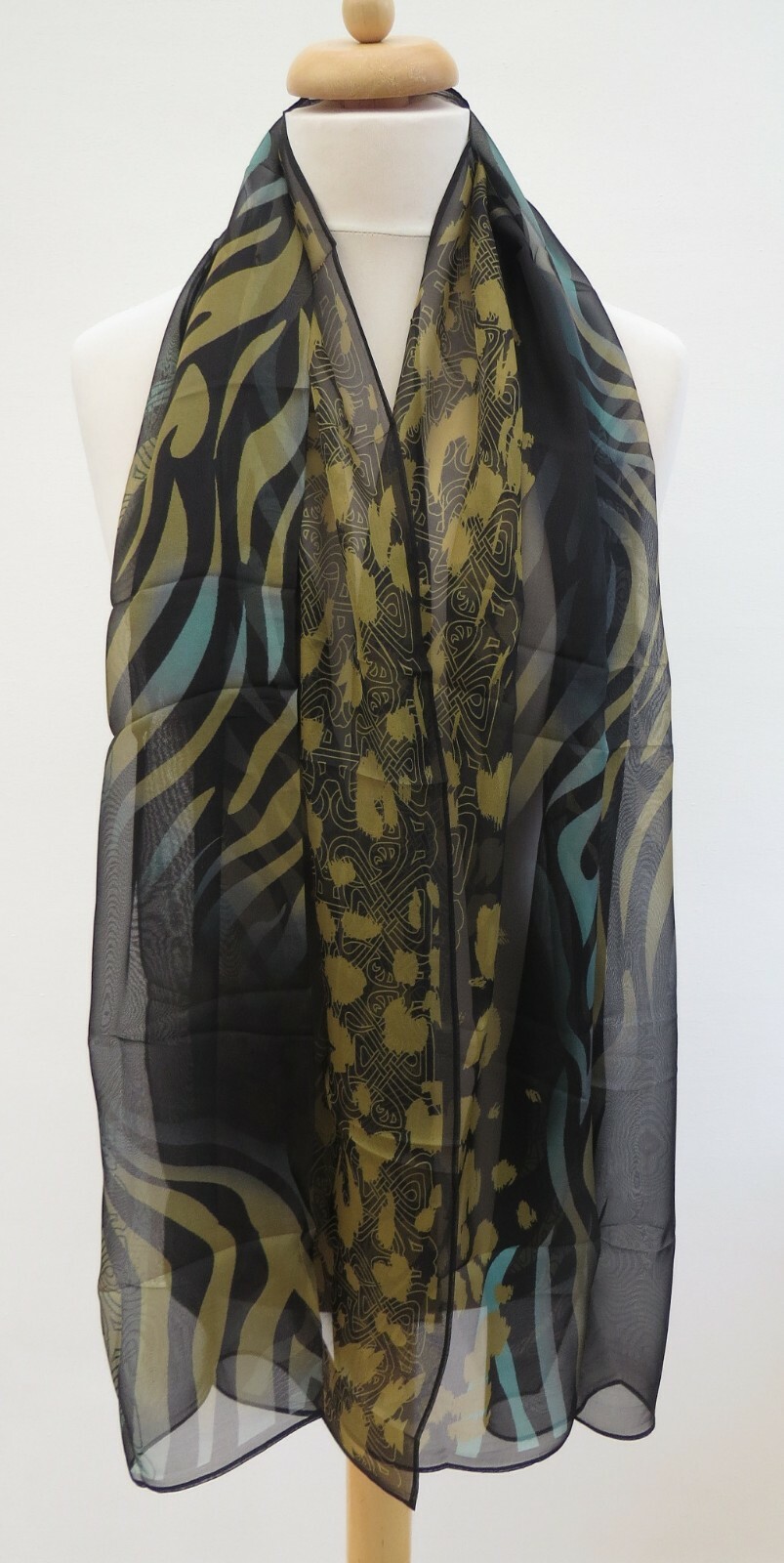 BIBA Silk Long Scarf RRP £50 - PRETTY! | eBay UK