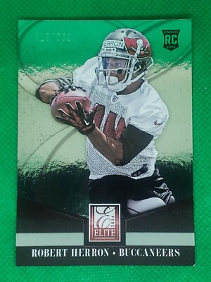 Robert Herron 2013 Panini Elite #179 Rookie SN 410/999 - Tampa Bay Buccaneers | eBay
