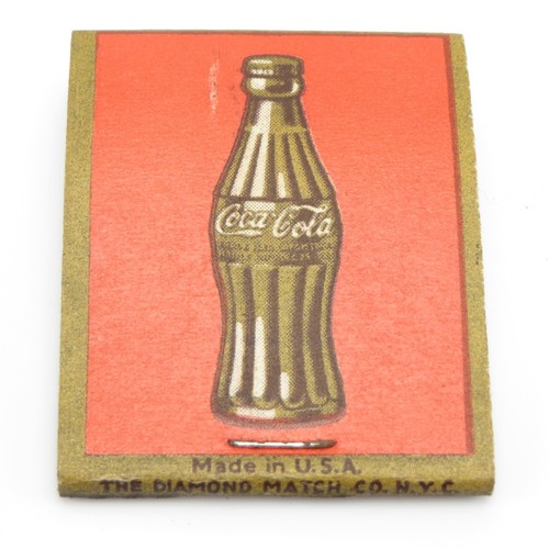 DRINK COCA-COLA - VINTAGE 1930's DIAMOND MATCH CO. UNSTRUCK MATCHBOOK ...