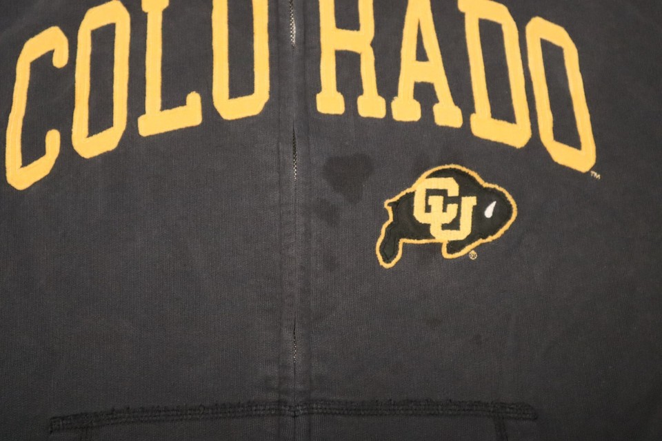 BANNER 47 mens Colorado Buffaloes CU black full zip hoodie size L | eBay