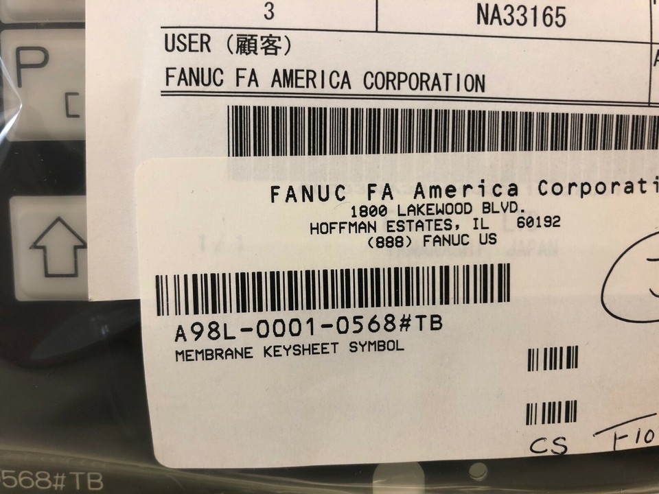 NEW OLD STOCK! FANUC FA KEYSHEET SYMBOL MEMBRANE A98L-0001-0568 | eBay