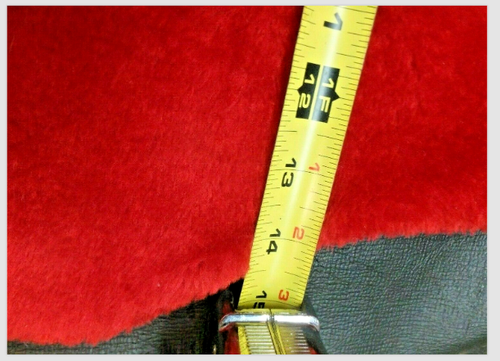 Two Red and White Artificial fuzzy cloth ~ fabric Christmas Stocking | eBay