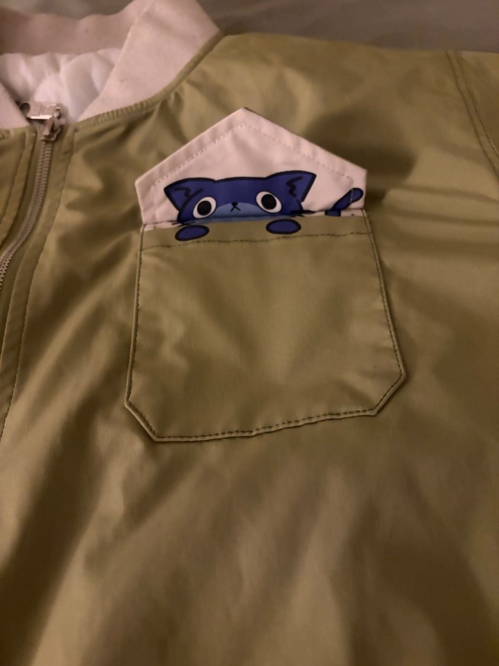 Mimi's Delivery Service Good Kids Laziyu Green Mens Bomber Jacket Size ...