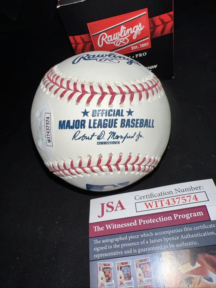 Lenny Dykstra Autographed Signed Baseball NY Mets 1986 WSC Phillies JSA ...