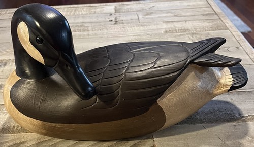 RARE 1980-85 Wood Big Sky Carver’s Goose Duck Decoy R. Jong Boyds ...
