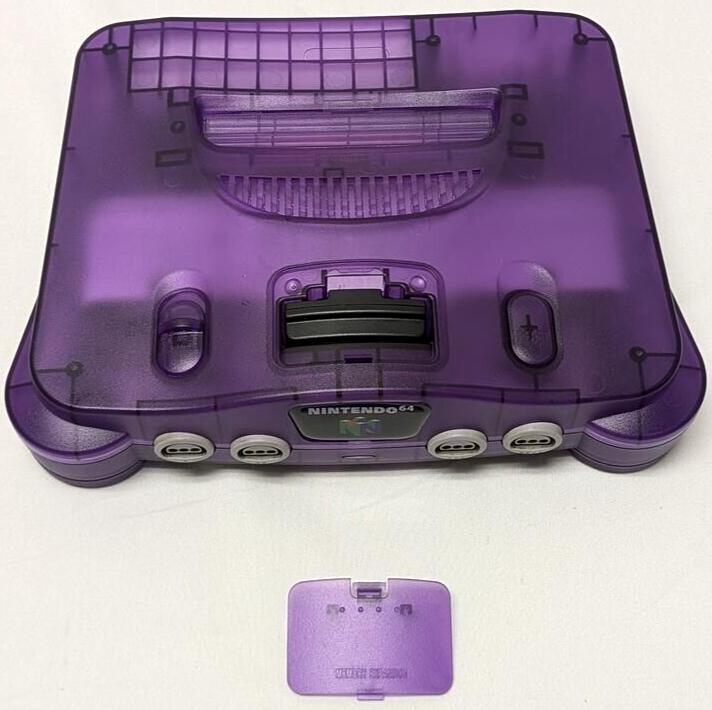 Vtg N64 Funtastic Grape Translucent PURPLE Nintendo-64 Gaming Console ...