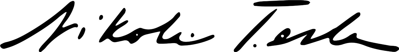 Nikola Tesla Signature autograph VINYL DECAL inventor | eBay