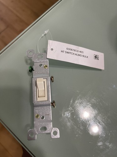 Single Pole ON/OFF Toggle Light Switches 15A 120v HT Switch Almd Bulk ...